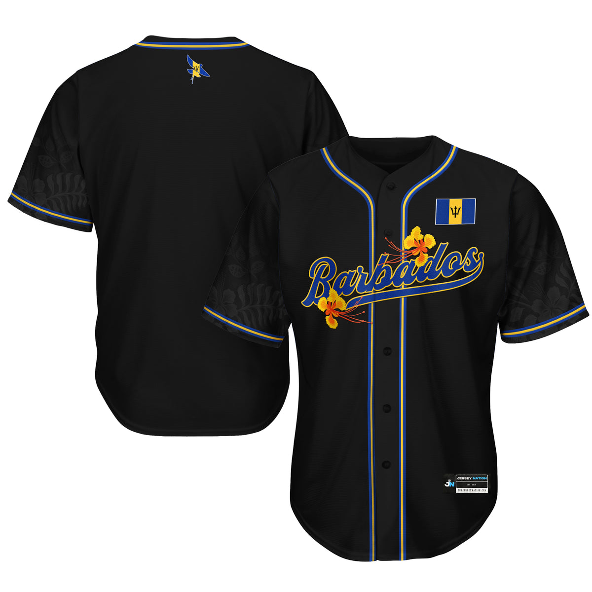 Barbados 'Flower Fence' Baseball Jersey – The Jersey Nation